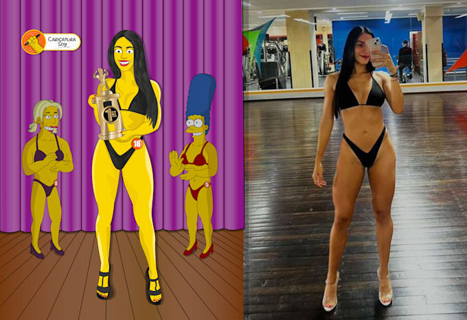 Make Yellow Cartoon Character By Marina1410 Fiverr