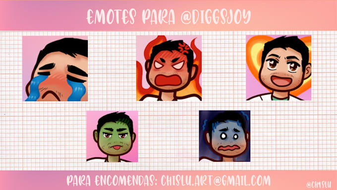 Make great emotes for you by Chislu | Fiverr