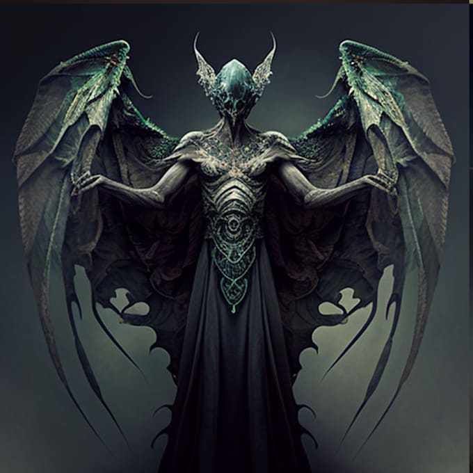 Make a fantasy horror character illustration for you by Falerpillar ...