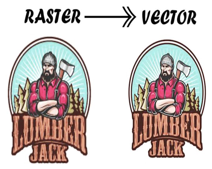 Vector tracing, convert, redraw logo professionally by Poroonit | Fiverr