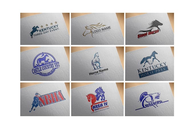 Design creative equestrian equine horse harness racing logo design by ...