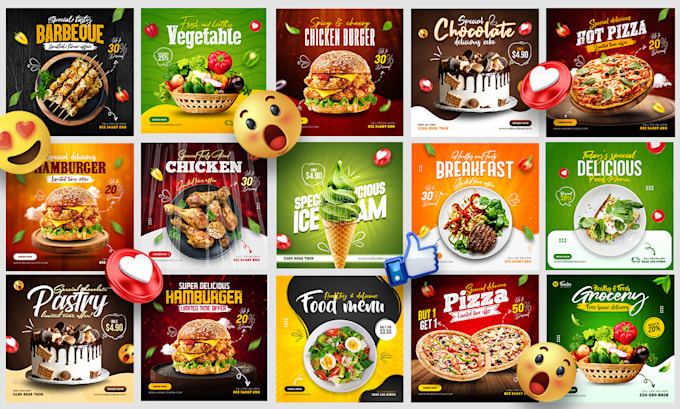 Design amazing social media posts, ads, banners, for facebook ...