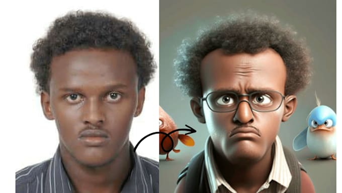 Create a 3d or 2d cartoon character profile picture for you by ...