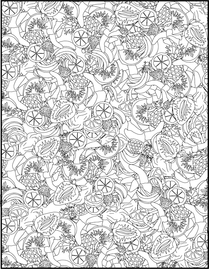 Draw a coloring page by Alexpolishchuk | Fiverr