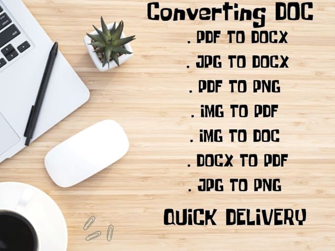 Convert one file format to other formats by Amanmughal143 | Fiverr