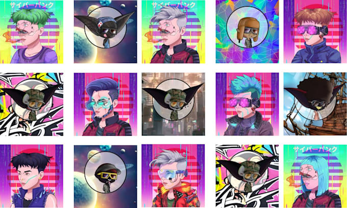 Generate unique nfts in gif format with custom rarities by Weirdo_nft ...