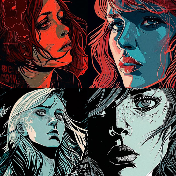 Creaty illustration in marvel style, cartoon by Andreinastasa | Fiverr