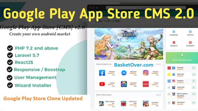 Create apk download website apkpure, uptodown by Basketover | Fiverr