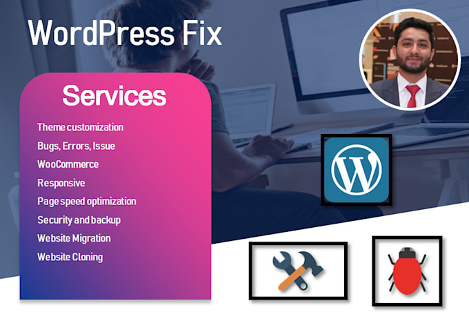 Fix any issue on your wordpress website by Omeriftikhar321 | Fiverr Fix any issue on your wordpress website by Omeriftikhar321 | Fiverr