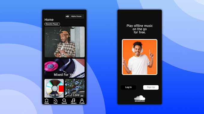 Create mobile app design using figma by Scxrchfx | Fiverr