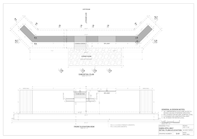 Do local dam, spillway, coanda screen detail drawings by Khattak ...