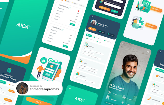 Fix, redesign, or design a website ui ux mobile figma by ...