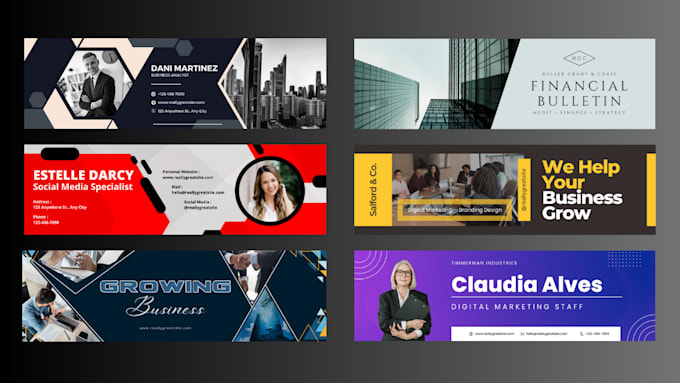 Design a professional linkedin banner by Boukhalid | Fiverr