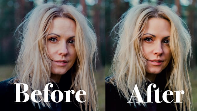 Retouch, dodge and burn your portrait photography by Arahinbg | Fiverr