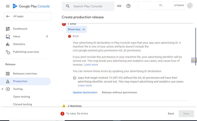 Fix unity build errors, bugs, crashes, update api level,change admob ap ids by Abdulsamadmeera ...