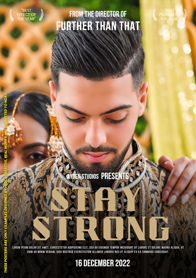 Create your professional movie poster with american standards by ...