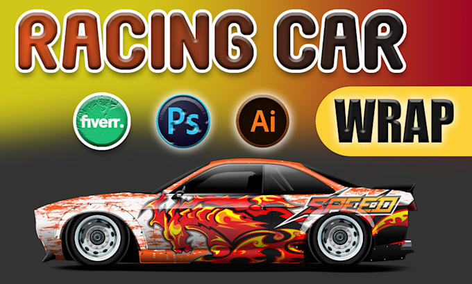Create a professional racing car wraps designs by Wrapking0 | Fiverr