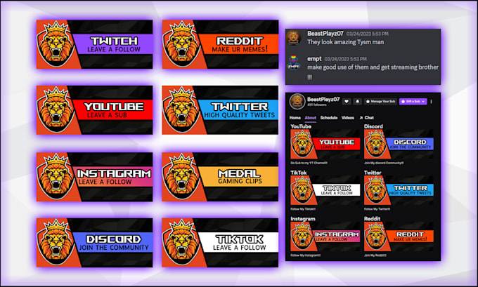 Make custom stream panels no template by Eminentpanther4 | Fiverr