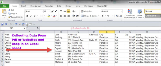 Do your excel data entry, web scraping, copy paste, typing works etc by Ashu_maurya_30 | Fiverr