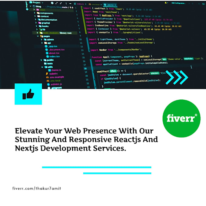 Build custom reactjs and nextjs apps for your business by Thakur7amit ...