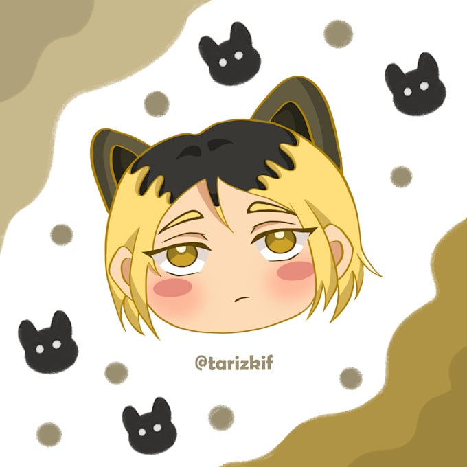 Draw cute chibi head by Tarizkif | Fiverr Draw cute chibi head by Tarizkif | Fiverr