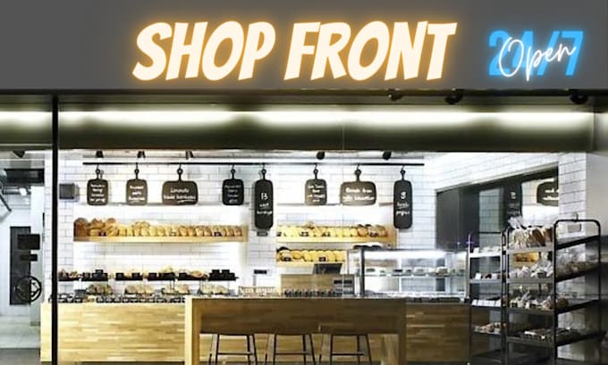 Do shop front sign, store front, window graphics, signage, signboard ...