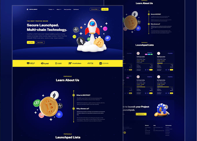 Build presale, ico, ido, launchpad like pinksale on any evm and cosmos ...