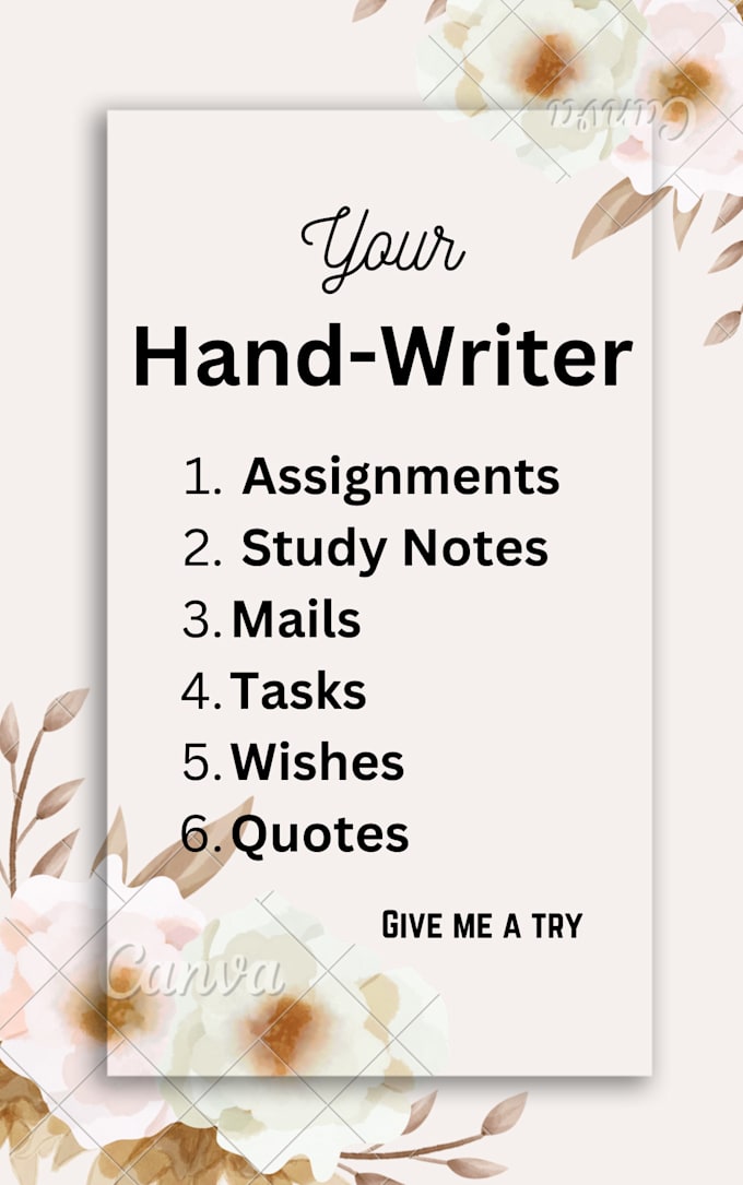 Handwrite notes and letter by Areejaqeel | Fiverr