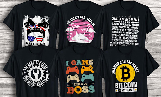 Design best selling amazon merch, etsy, shopify t shirt design by ...