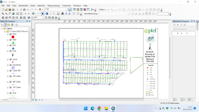 Do fiber network plan ,ftth designs hld, lld, fas , boq,map by ...