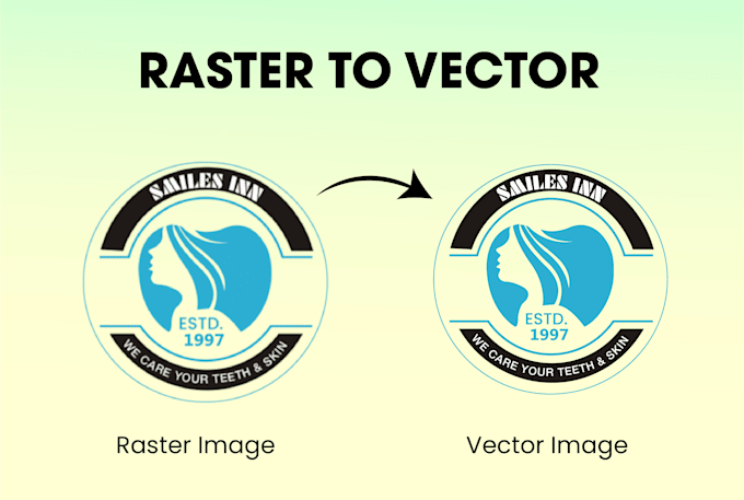 Convert logo to vector, raster image to vector by vector tracing by Hafsasaeed687 | Fiverr
