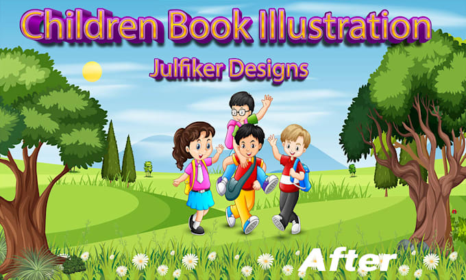Design children story book illustration and kids books by Julfikerali387 | Fiverr
