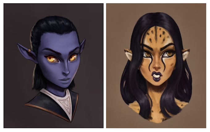 Draw amazing semi realistic stylized portraits by Daniel_trg | Fiverr