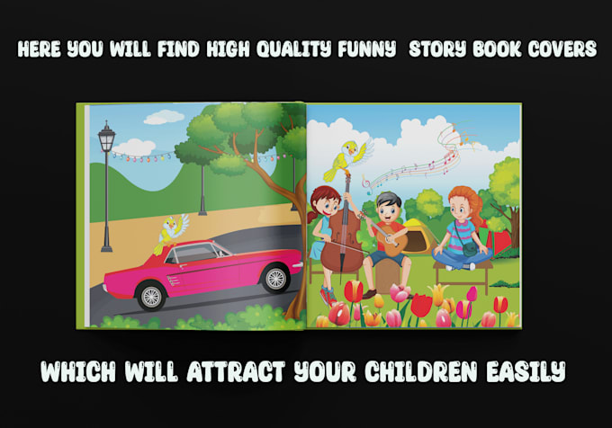 Making children story book cover illustration and mock up by Art_lover ...
