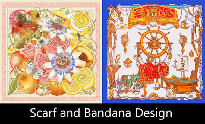 Create scarf bandana digital pattern design by Namalali524 | Fiverr