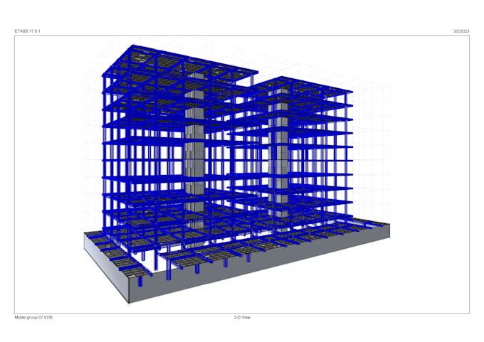 Do structure modelling, calculations, analysis using etabs by ...