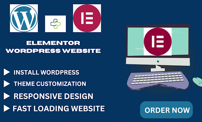 Create a responsive wordpress website using elementor pro by Nilomahaidar | Fiverr