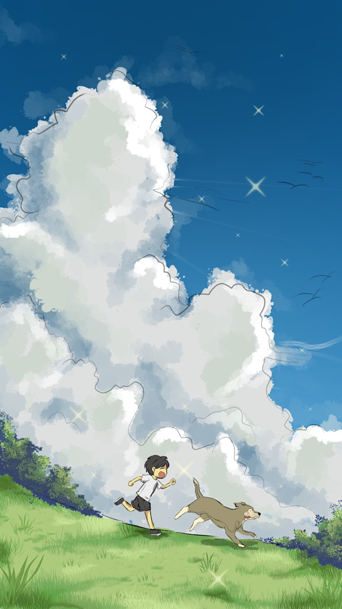 Draw background anime in mystyle by Tarartxy28 | Fiverr