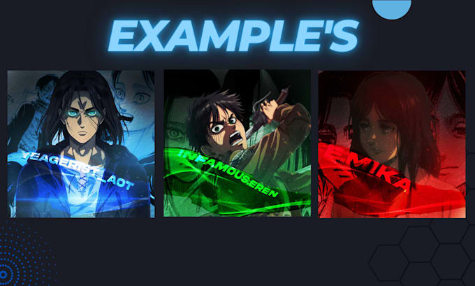 Design you a professional anime gfx profile picture by Amsmasher | Fiverr
