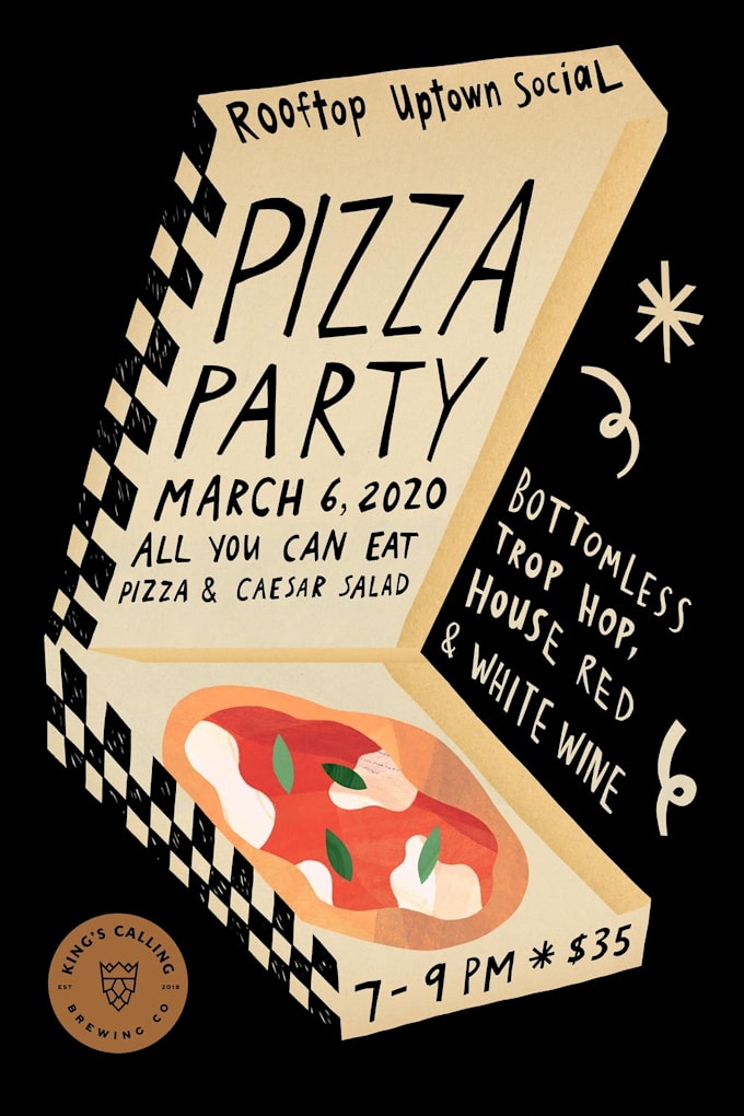 Create a contemporary illustrated flyer for your event by Dibranzan ...