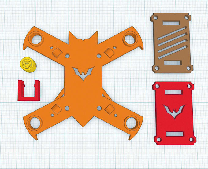 3d print a custom drone frame in pla by Restechinvent | Fiverr