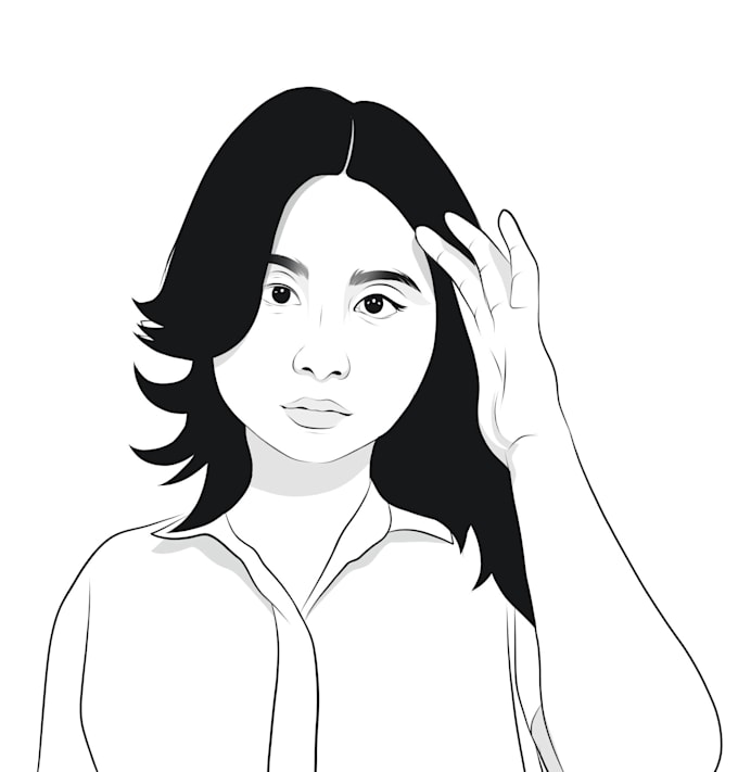 Create line art for your portrait by Digital_gean | Fiverr