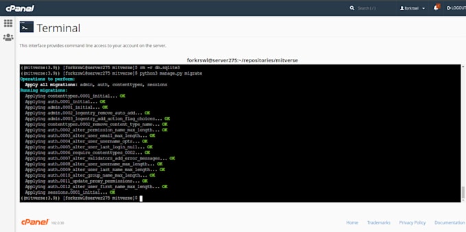 Deploy django or laravel web app through plesk, cpanel, aws ec2 by ... Deploy django or laravel web app through plesk, cpanel, aws ec2 by ...