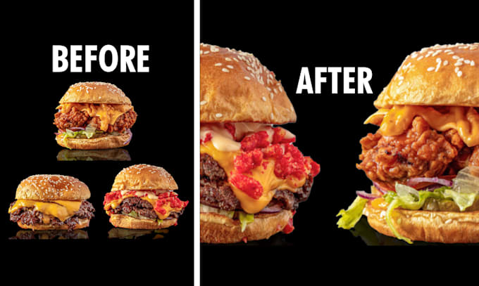 Create food photos through expert editing by Mynameisbenaek | Fiverr