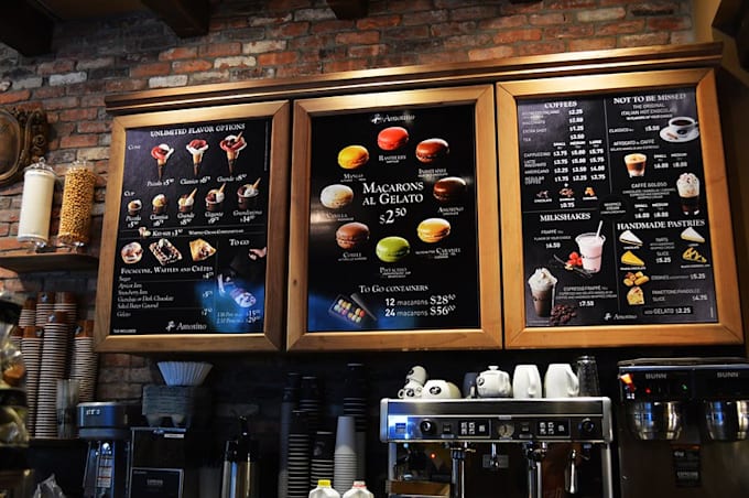 Design a static tv screen menu or digital menu by Marouanees936 | Fiverr