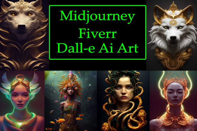 Create your unique art through ai using midjourney by Afreen_graphic | Fiverr