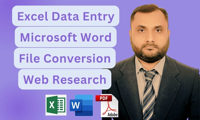Data entry typing work and web research by Kmkhan81 | Fiverr