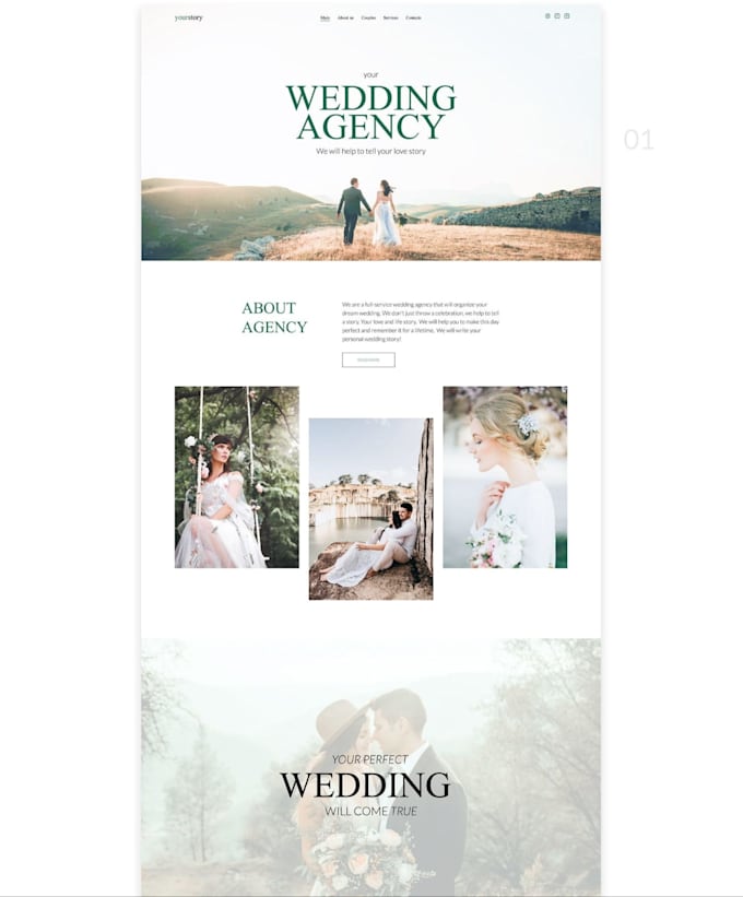 Design wedding invitation website by Cintania | Fiverr