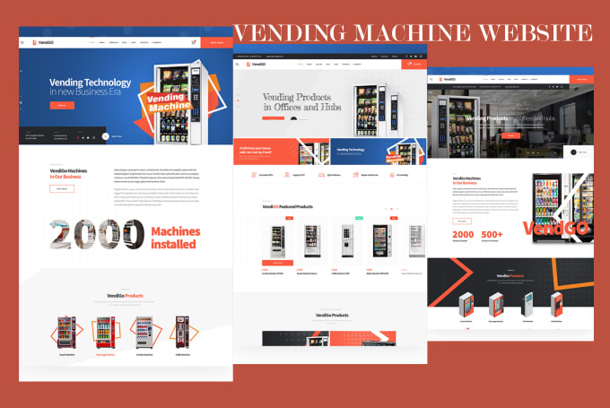 Design vending machine website by Pearl_will | Fiverr