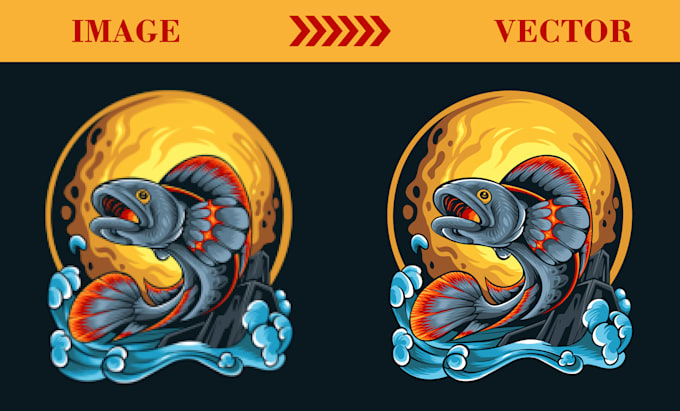 Create vector versions of low res images, sketches, or logo by ...